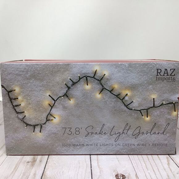 Raz Imports | Holiday | Raz Imports Christmas Snake Garland 00 White ...